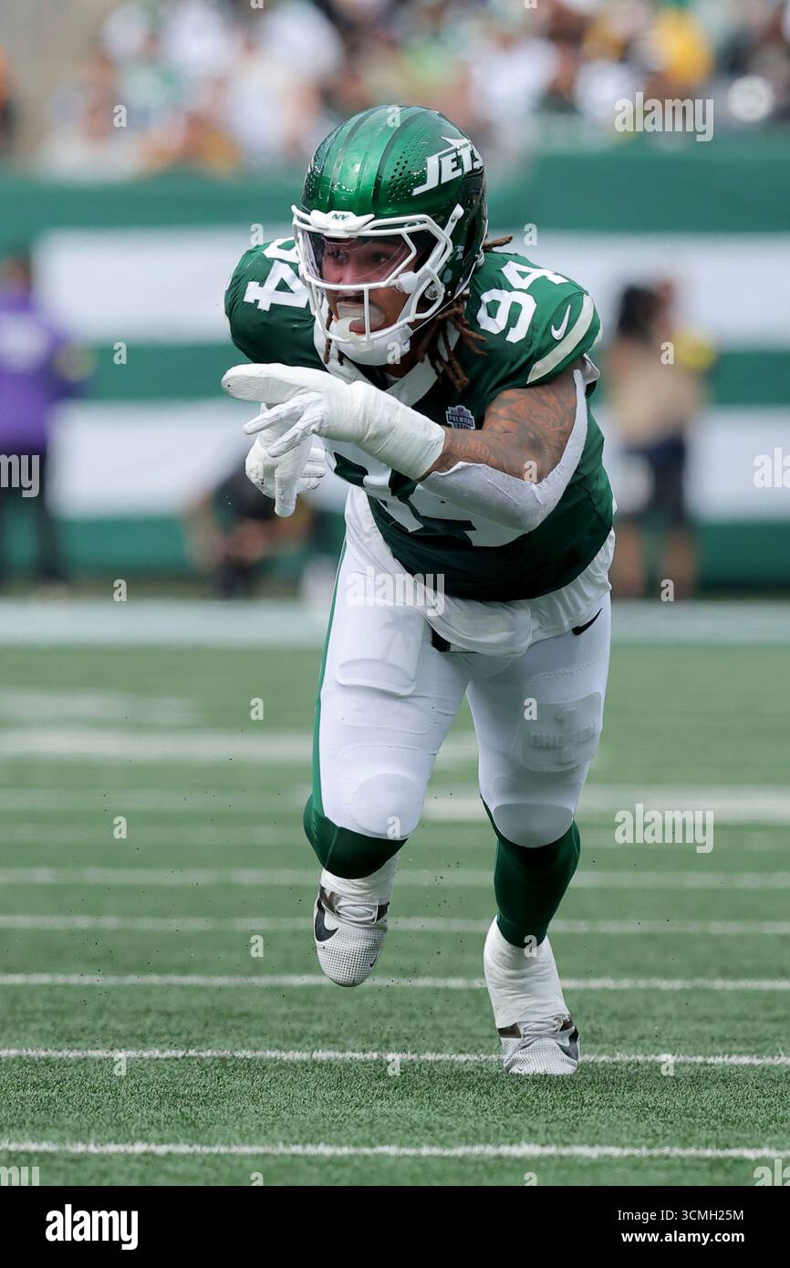 New York Jets defensive end Tyler Baron (94) in action against the ...