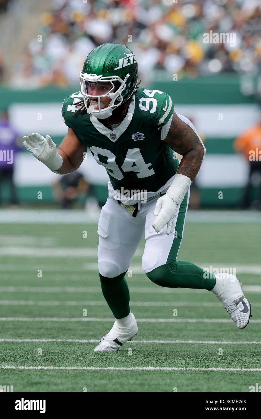 New York Jets defensive end Tyler Baron (94) in action against the ...