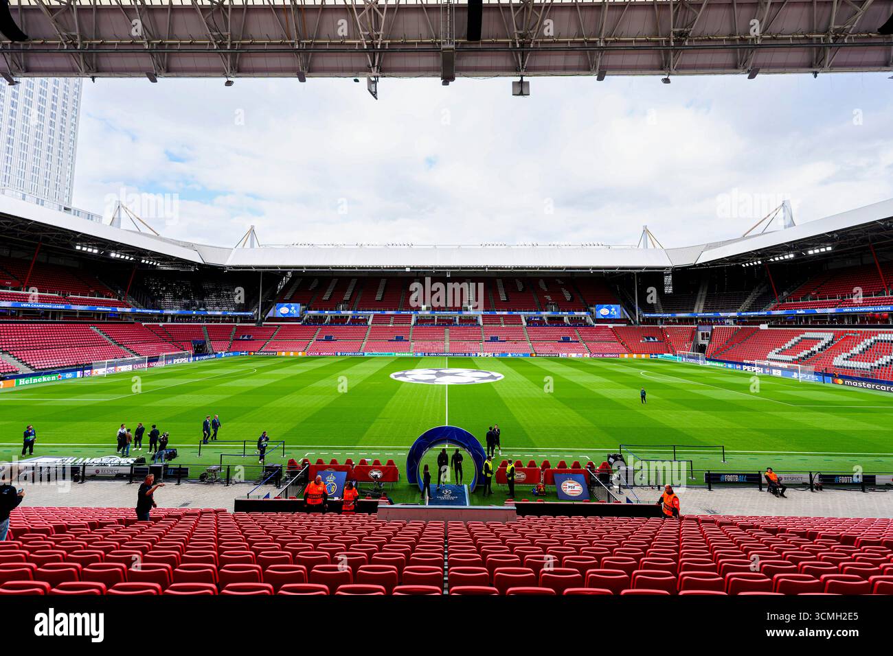 A general view of Philips Stadion prior to the UEFA Champions League 2025/26 League Phase MD1 ...