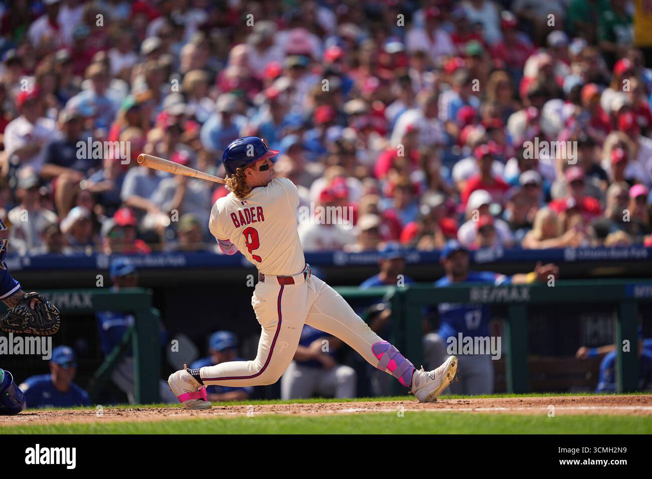 Philadelphia Phillies' Harrison Bader in action during a baseball game ...