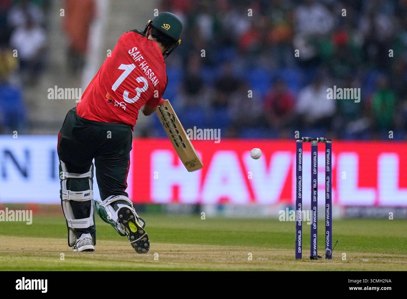 Bangladesh's Saif Hassan plays a shot during the Asia Cup Cricket match ...
