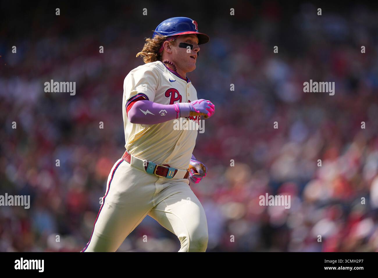 Philadelphia Phillies' Harrison Bader in action during a baseball game ...