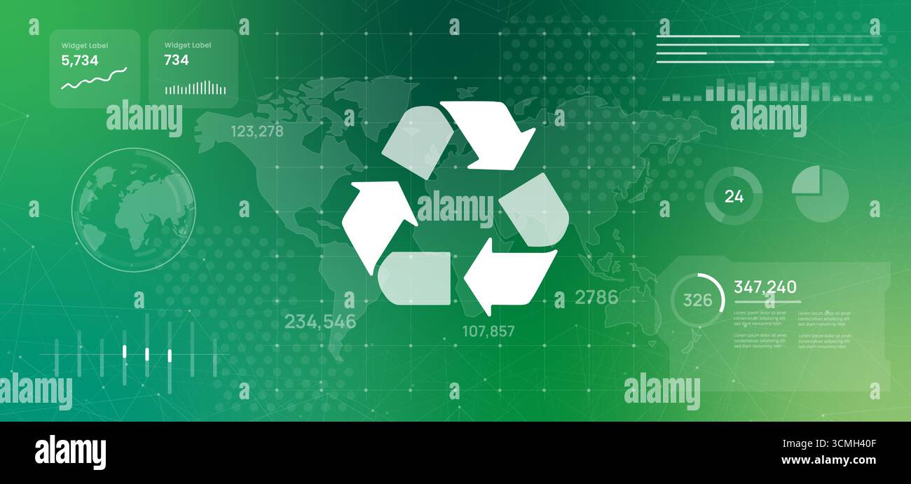 Displaying futuristic interface on Stock Vector Images - Alamy