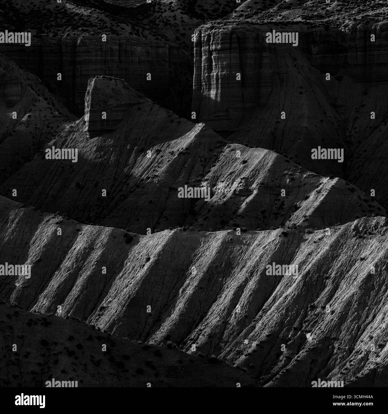 Erosion landscape site Black and White Stock Photos & Images - Alamy