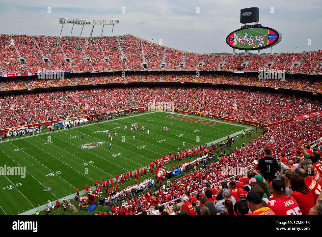 A general view of GEHA field at Arrowhead Stadium during the first half ...