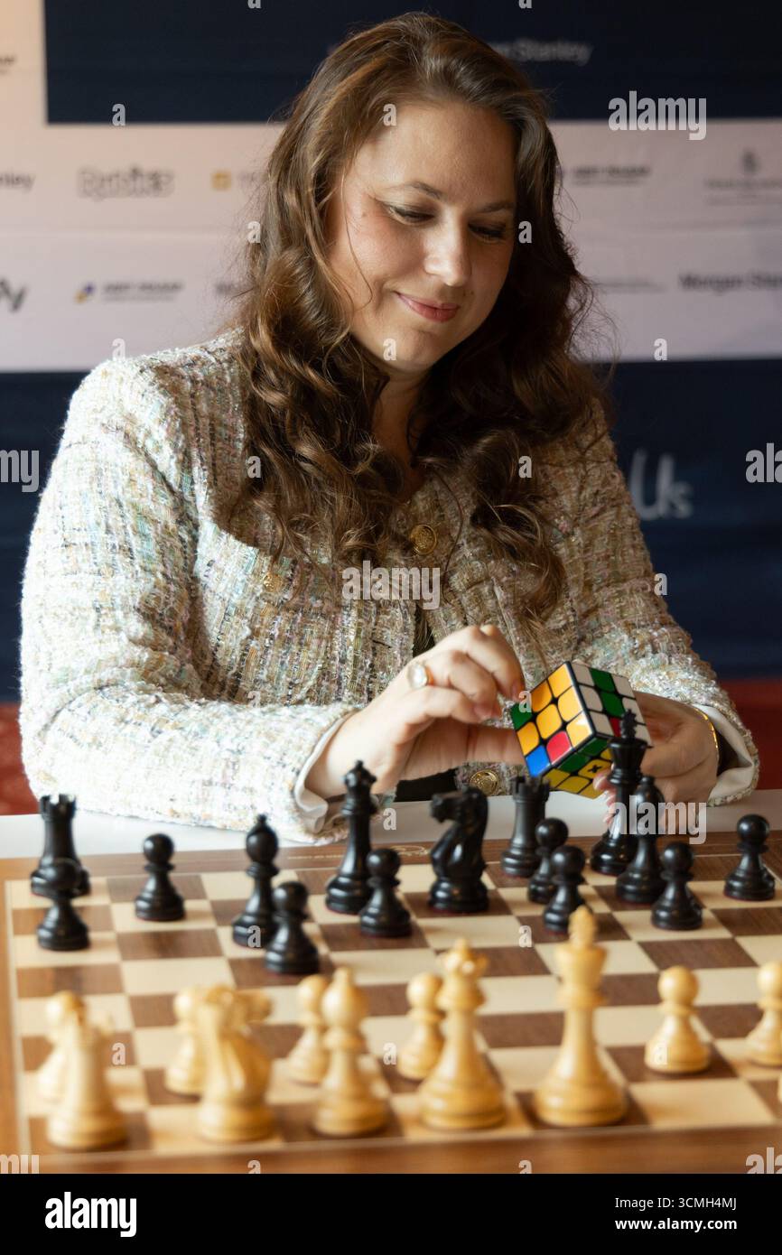 (250916) -- BUDAPEST, Sept. 16, 2025 (Xinhua) -- Judit Polgar, chess ...