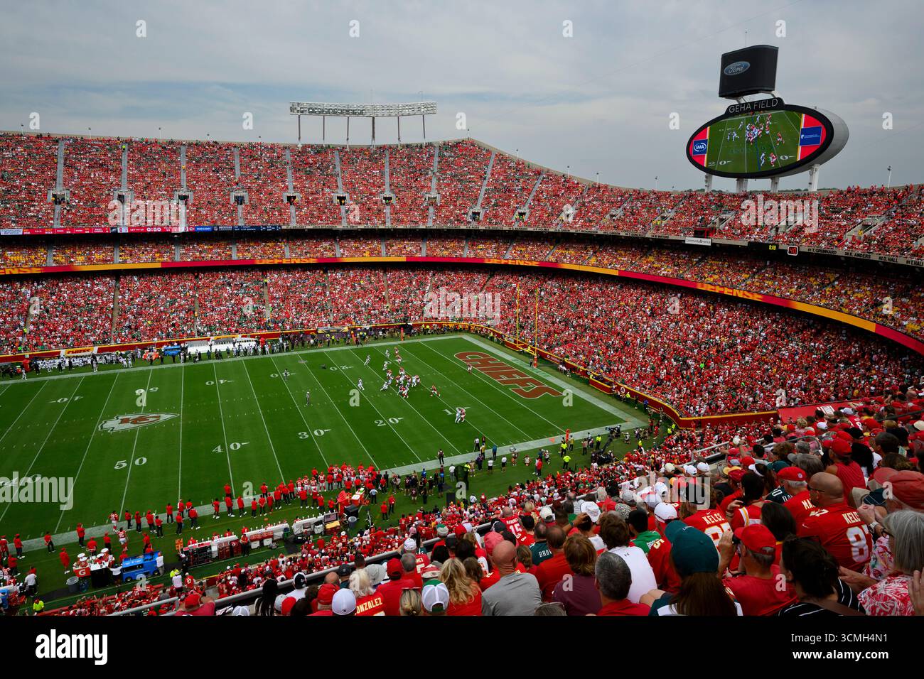 A general view of GEHA field at Arrowhead Stadium during the first half ...