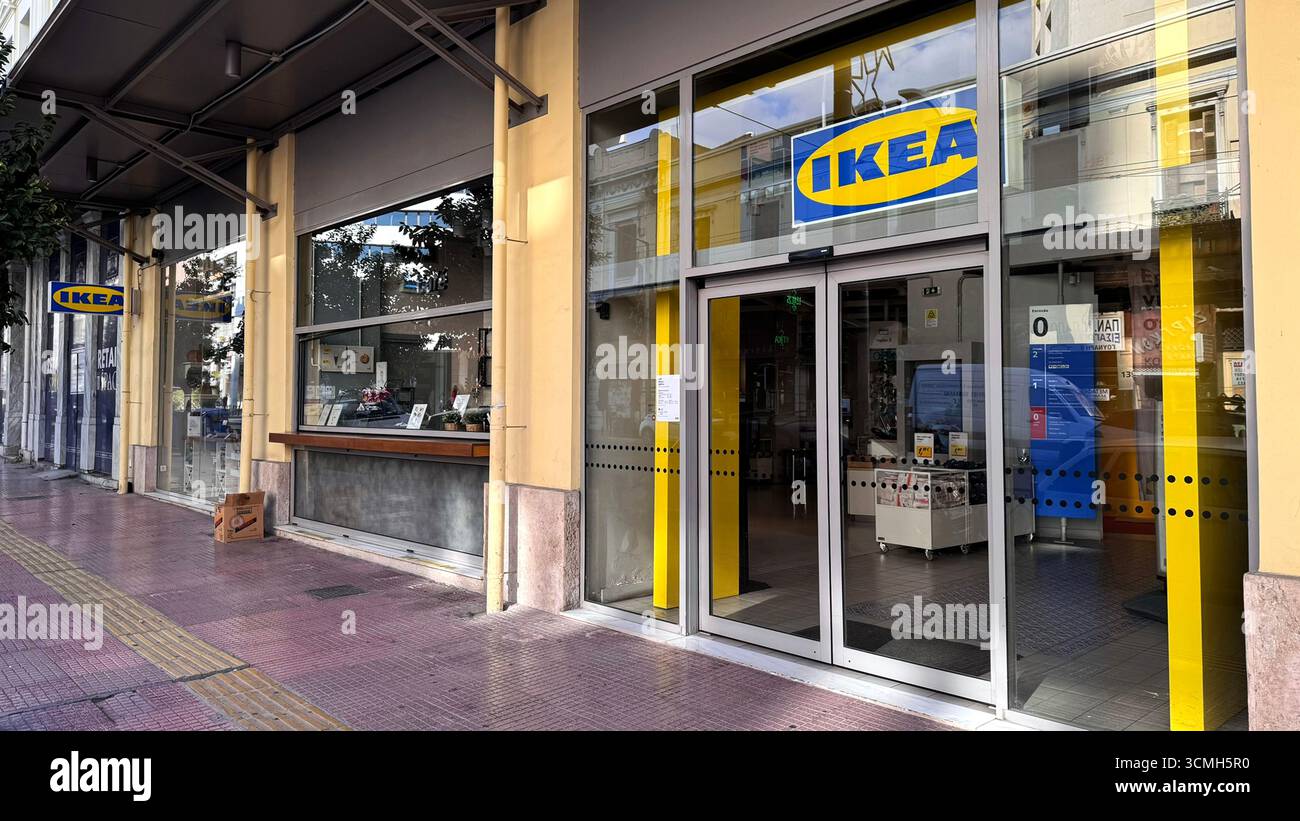 Athens, Greece - January 14, 2025: IKEA City Store Entrance with ...