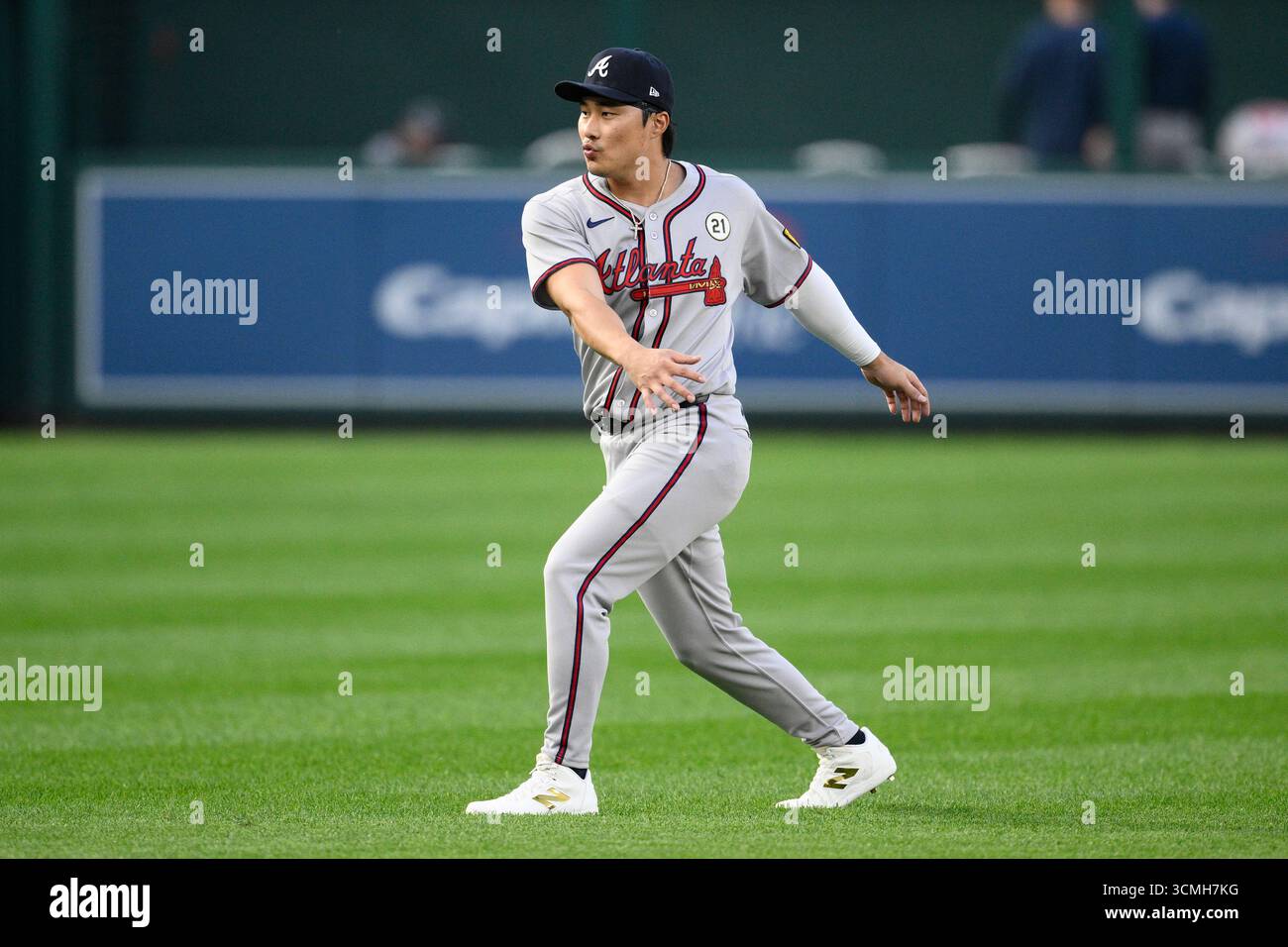 Atlanta Braves' Ha-Seong Kim before a baseball game against the ...