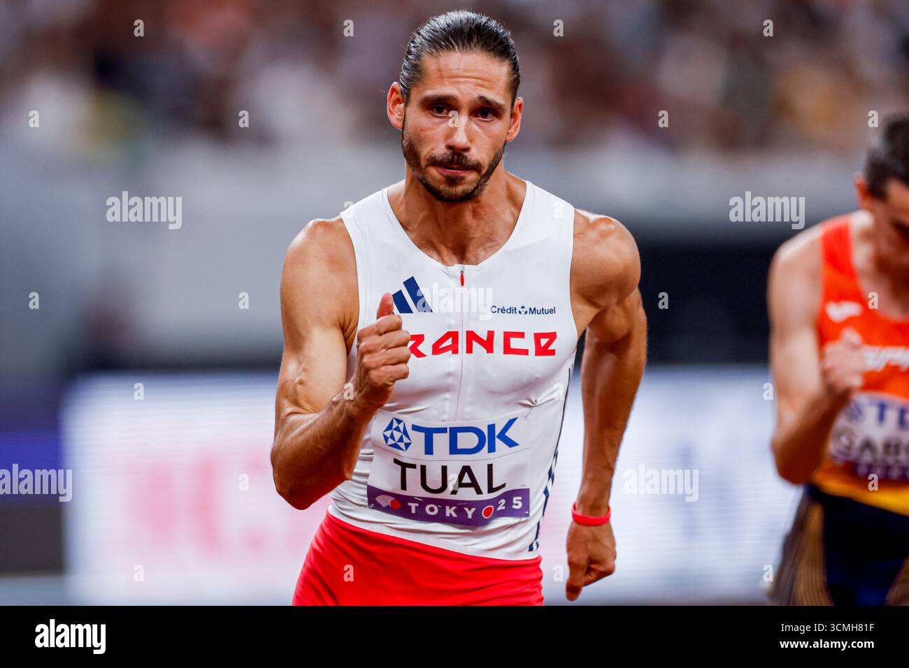 Gabriel Tual of France competing in the Men's 800 Metres during World ...