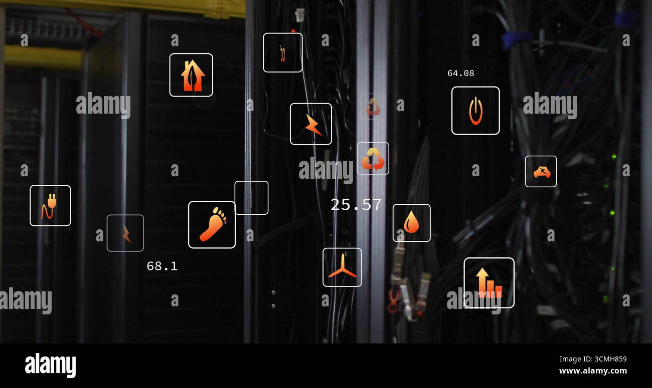 Displaying server rack cables hi-res stock photography and images - Alamy