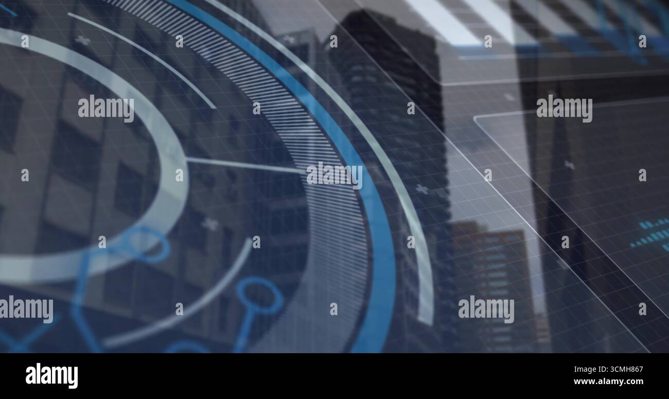 Overlaying hud interface displaying hi-res stock photography and images ...