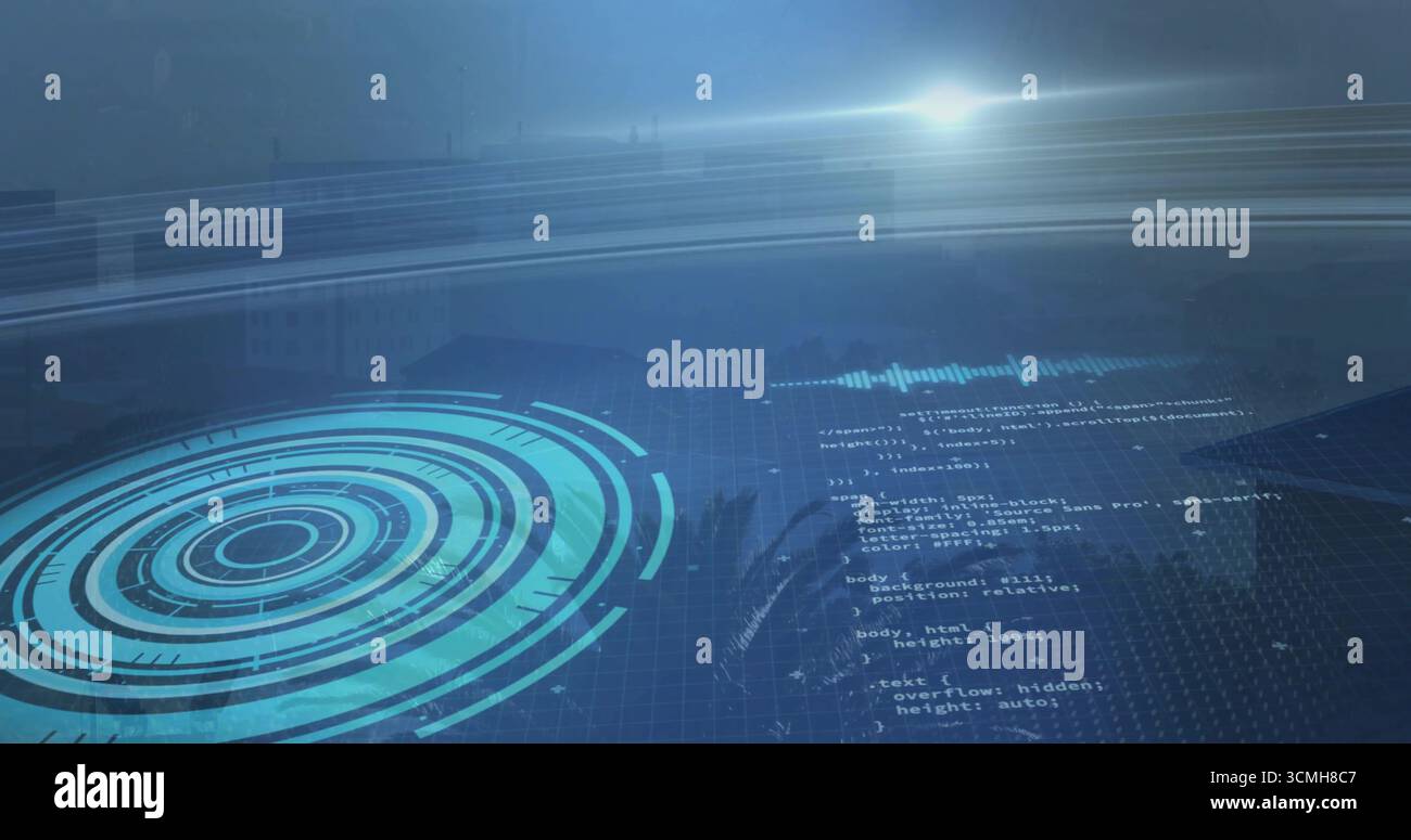 Displaying circular hud graphic hi-res stock photography and images - Alamy