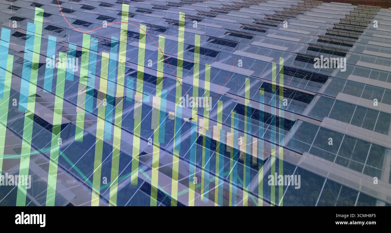 Reflective facade showing overlay hi-res stock photography and images ...