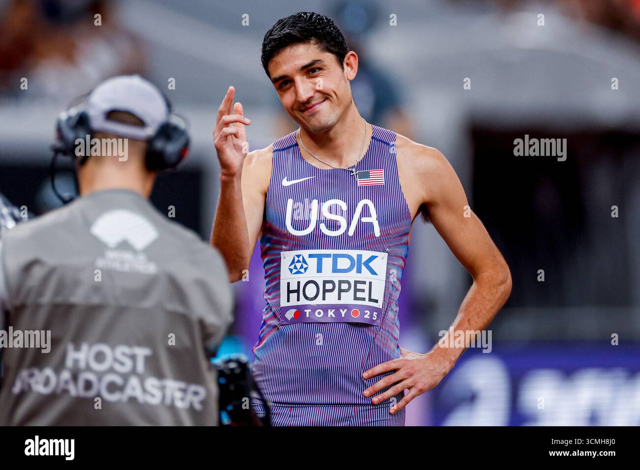 Bryce Hoppel of United States of America competing in the Men's 800 ...