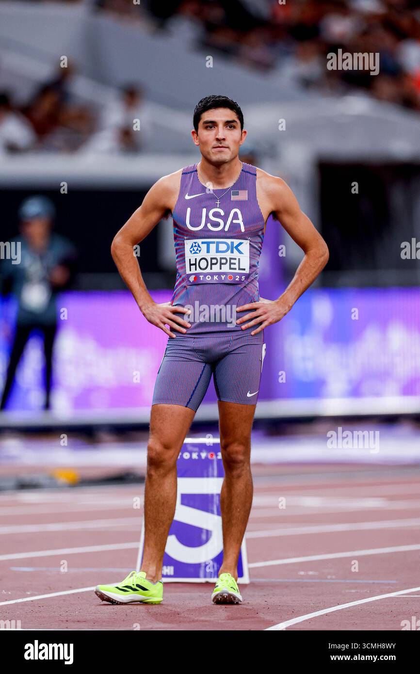 Bryce Hoppel of United States of America competing in the Men's 800 ...