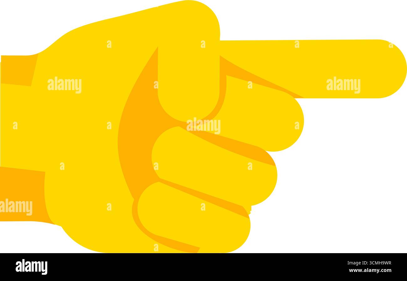 Hand pointing left side Stock Vector Images - Alamy