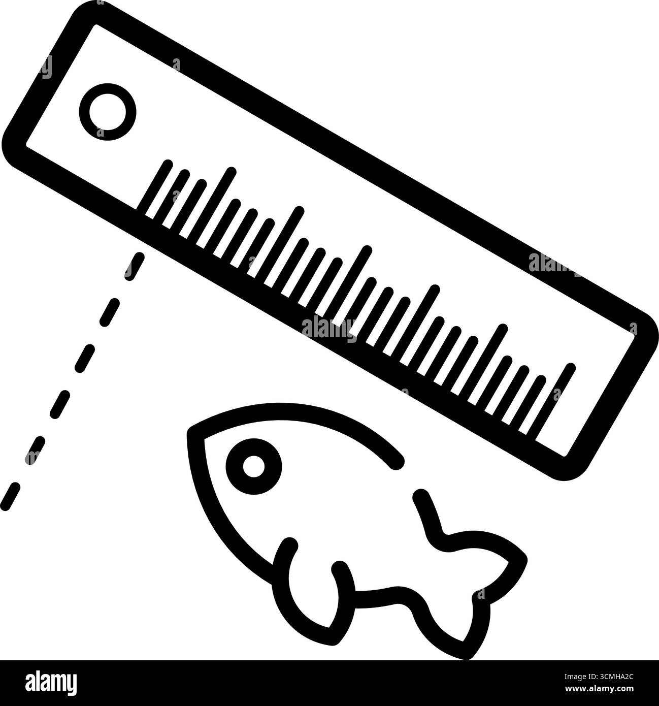 Size of fish Black and White Stock Photos & Images - Alamy