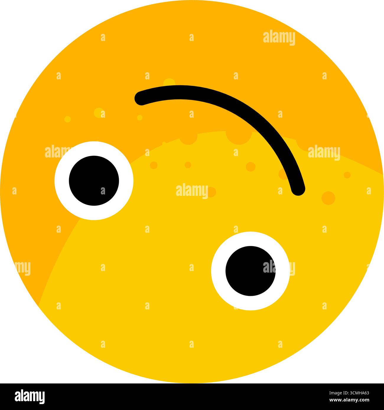 Upside-down face emoticon with subtle smile Stock Vector Image & Art ...