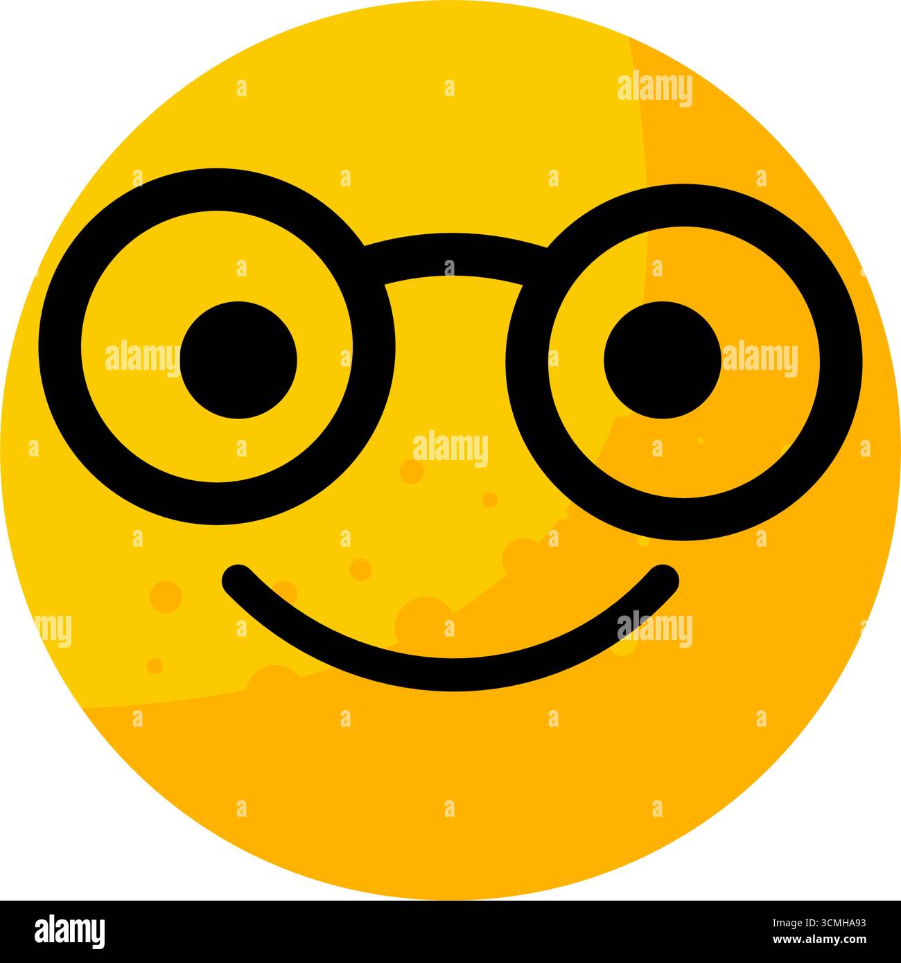 Flat nerd emoji hi-res stock photography and images - Alamy