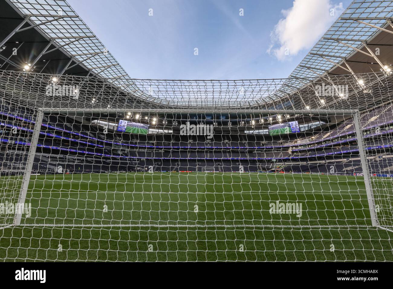 A general view of The Tottenham Hotspur Stadium during the UEFA ...