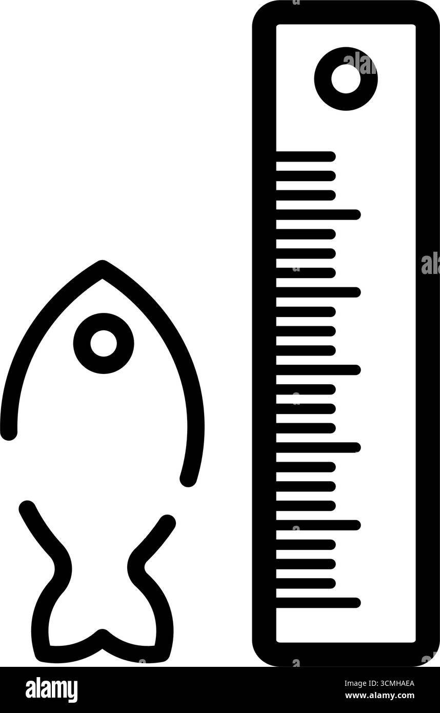 Size of fish Black and White Stock Photos & Images - Alamy