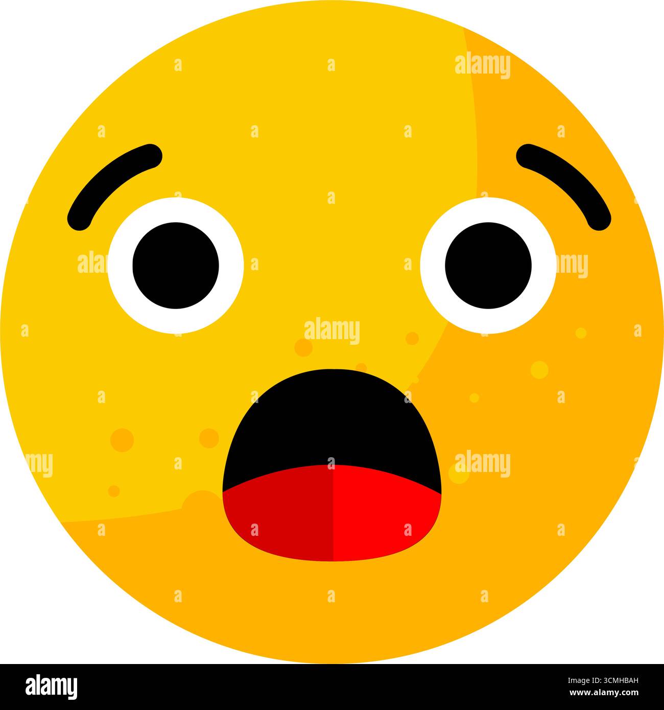 Scared face emoji - vector icon Stock Vector Image & Art - Alamy