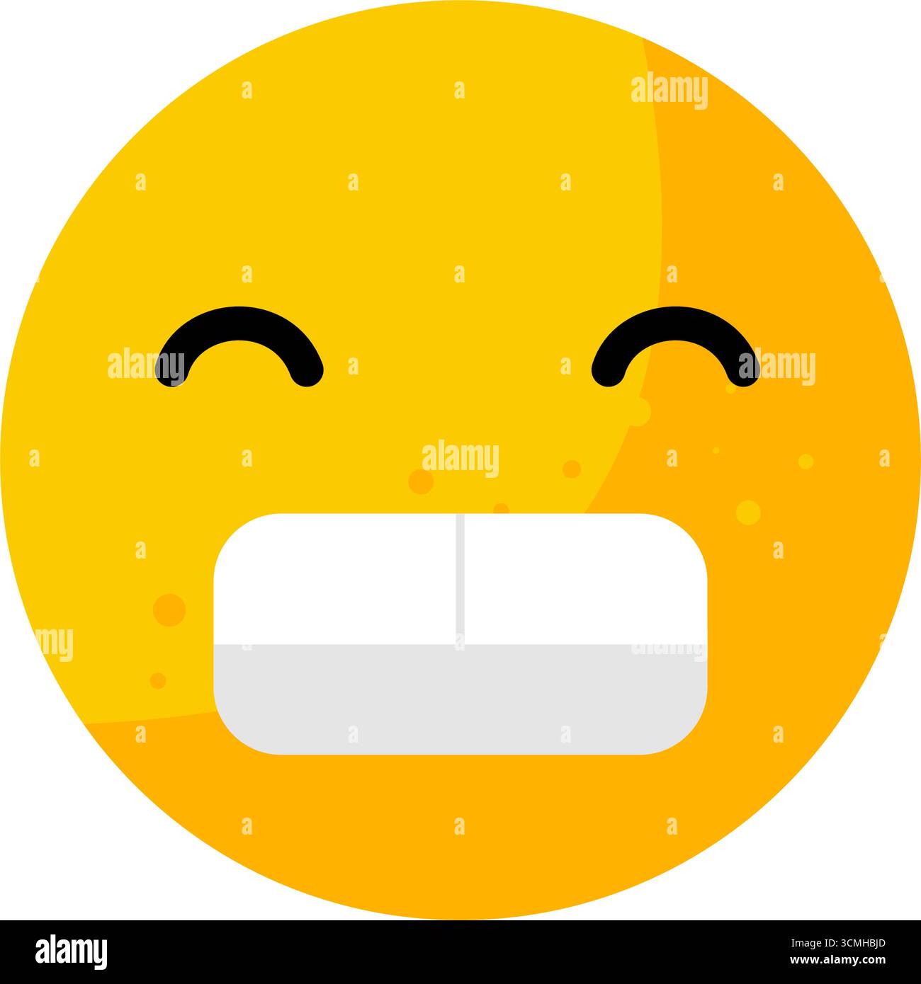 grimace emoji - flat vector icon Stock Vector Image & Art - Alamy