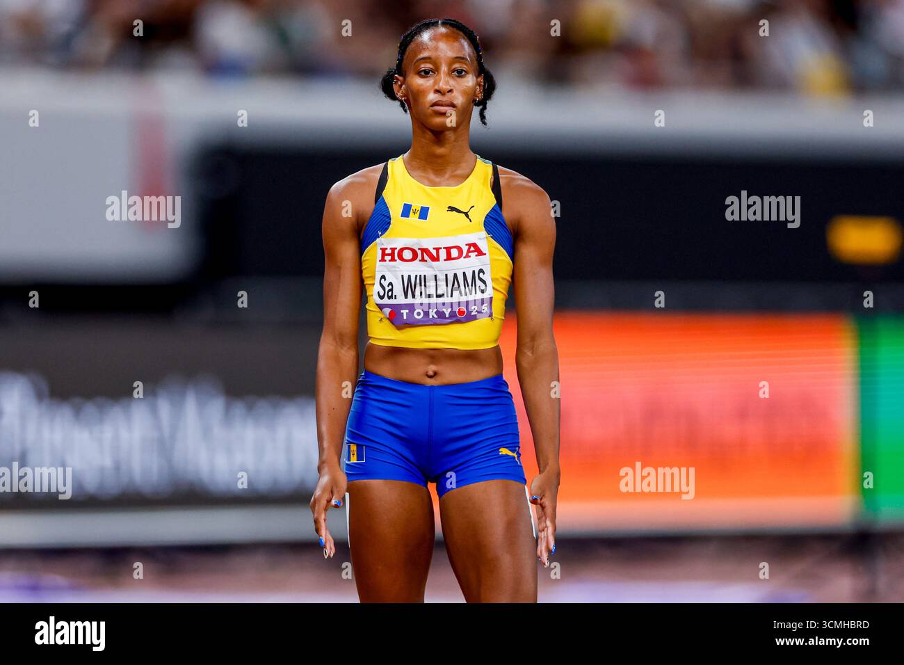 Sada Williams of Barbados competing in the Women's 400 Metres Semi ...