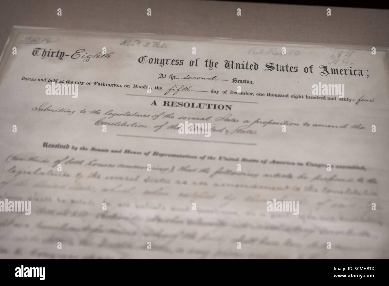The 13th Amendment to the U.S. Constitution, which abolished slavery ...