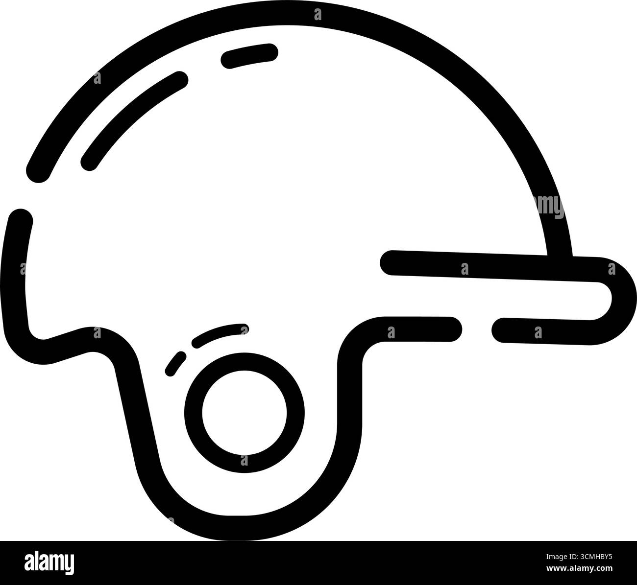 Minimalist safety helmet icon Black and White Stock Photos & Images - Alamy
