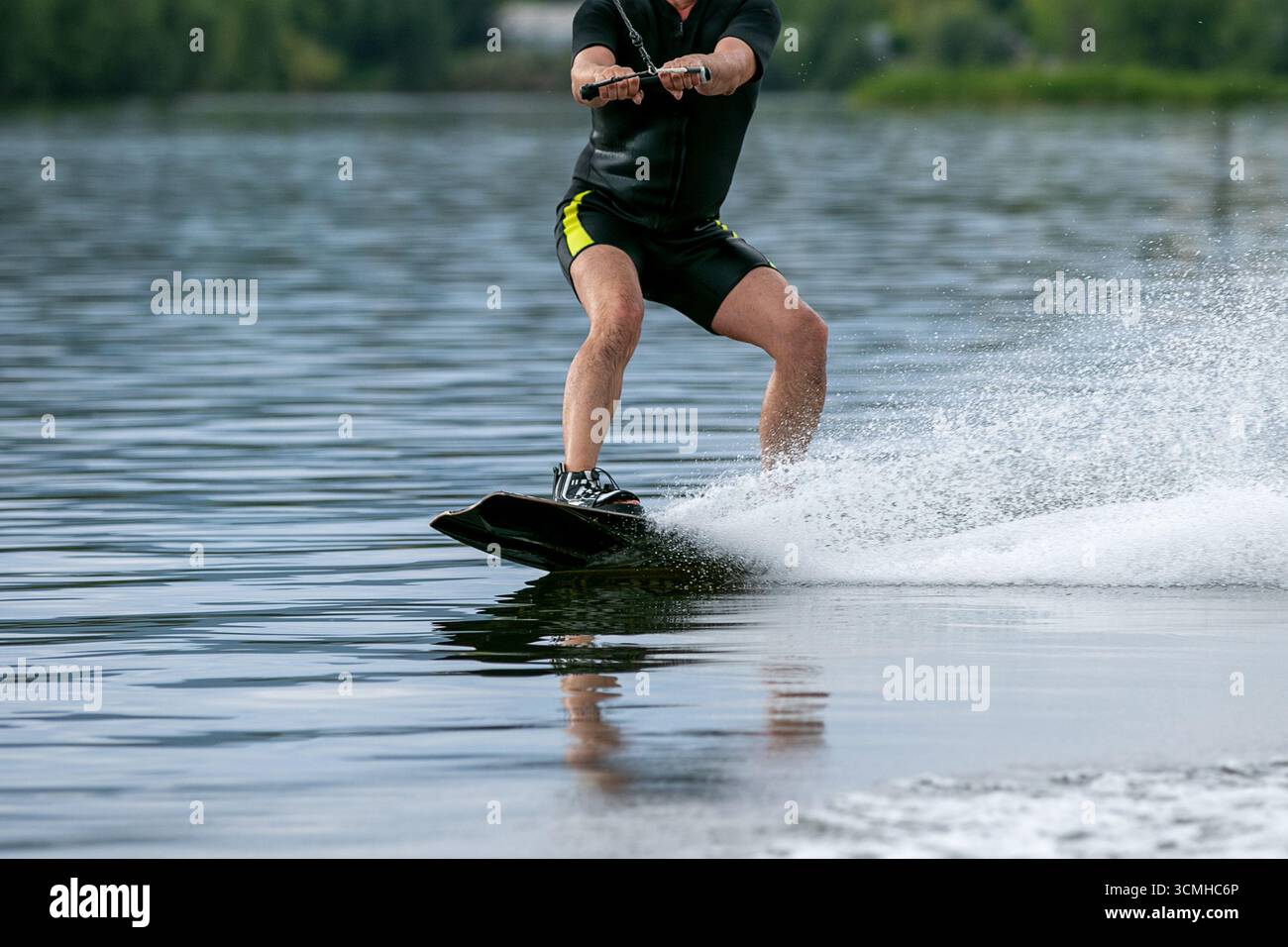 Man wakeboarding wake park hi-res stock photography and images - Alamy