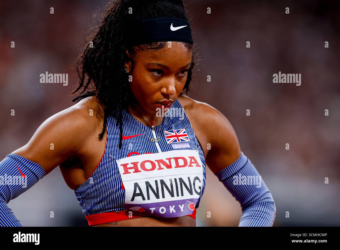 Amber Anning of Great Britain competing in the Women's 400 Metres Semi ...