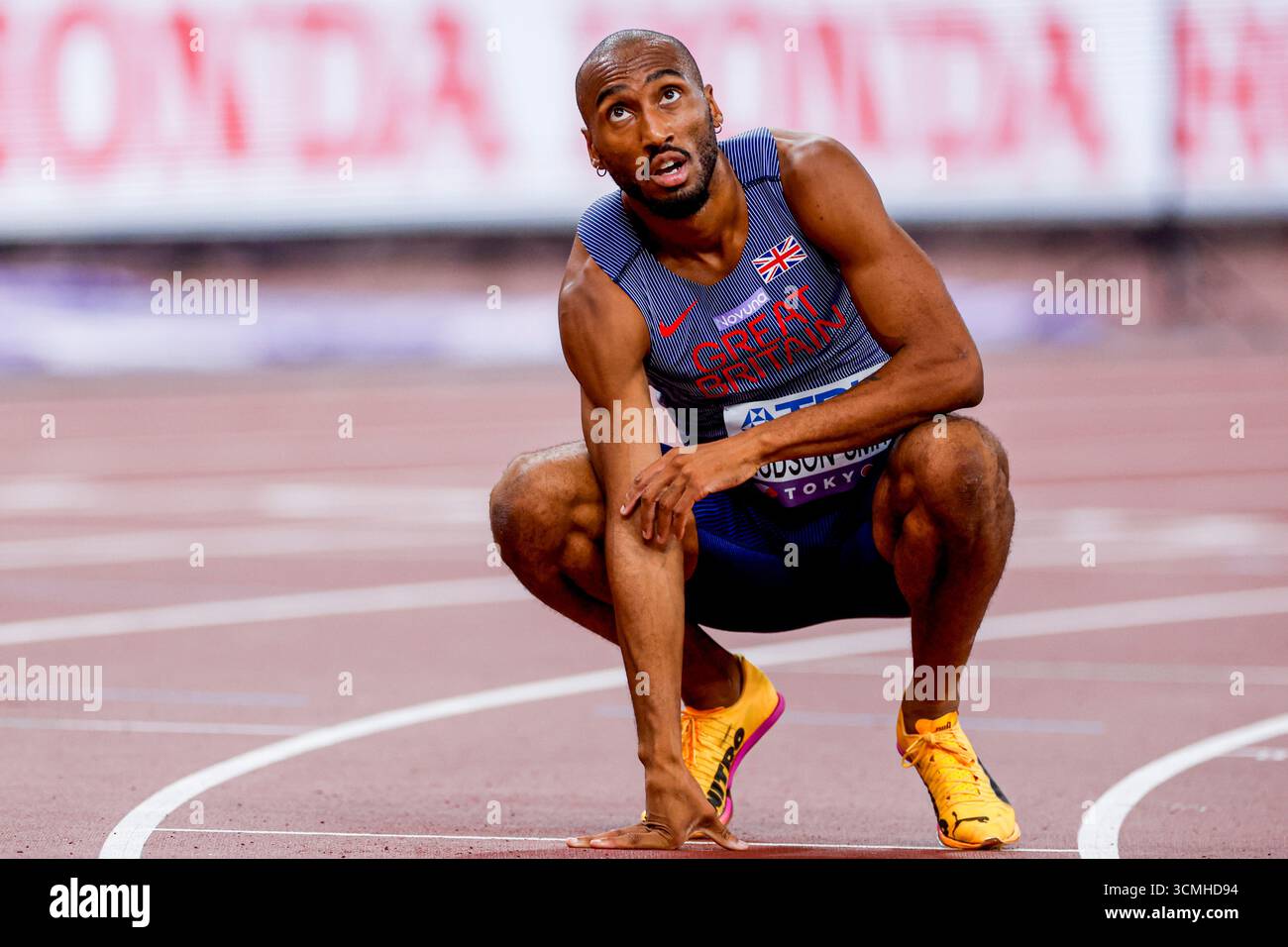 Matthew Hudson-Smith of Great Britain competing in the Men's 400 Metres ...