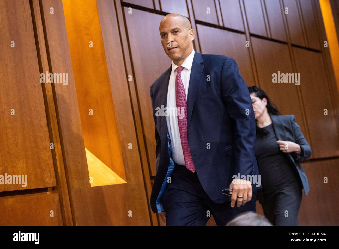 Sen. Cory Booker (D-N.J.) arrives for a Senate Judiciary Committee ...