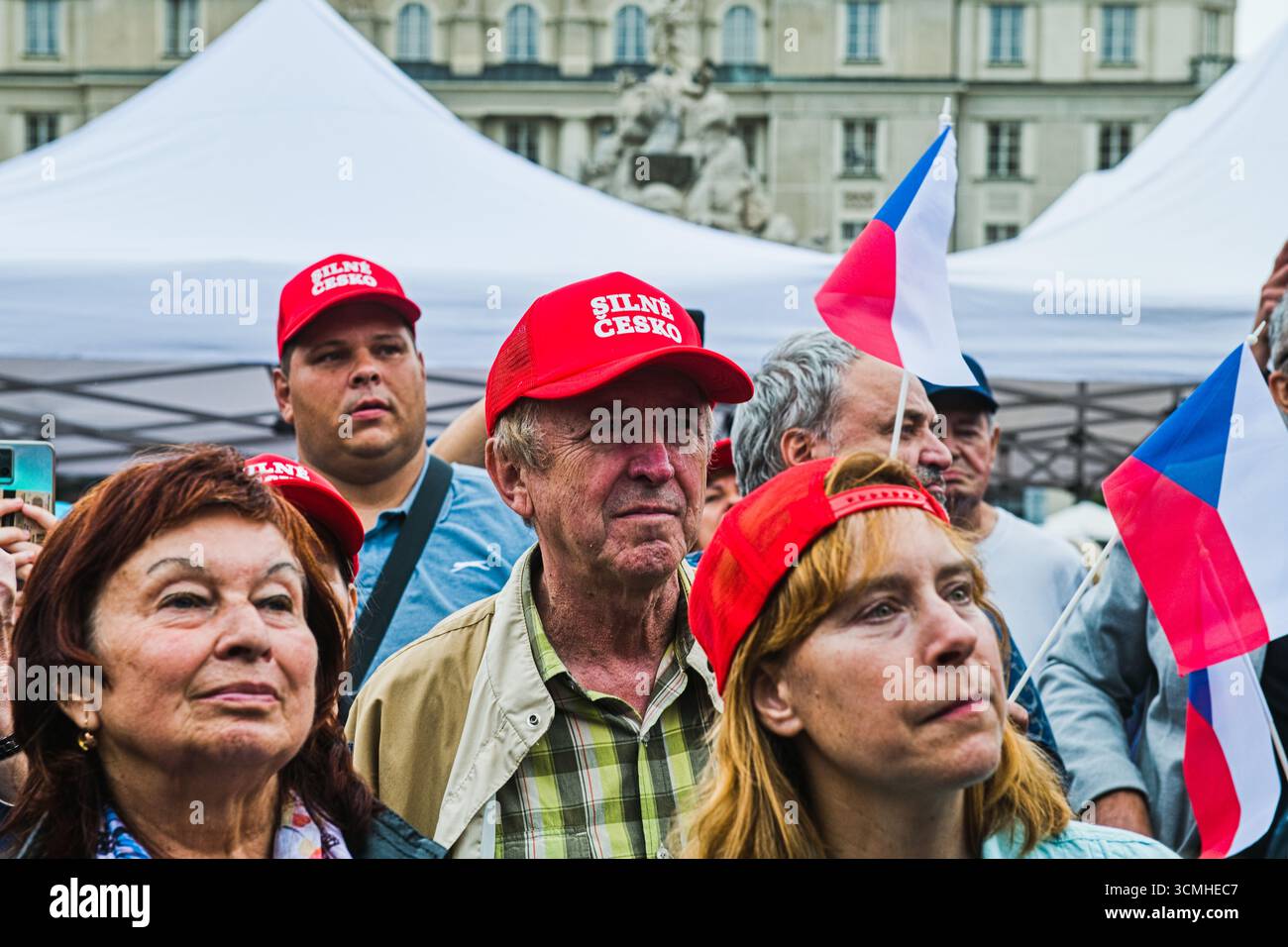 ANO supporters attend the ANO movement pre-election trip, Brno, Czech ...