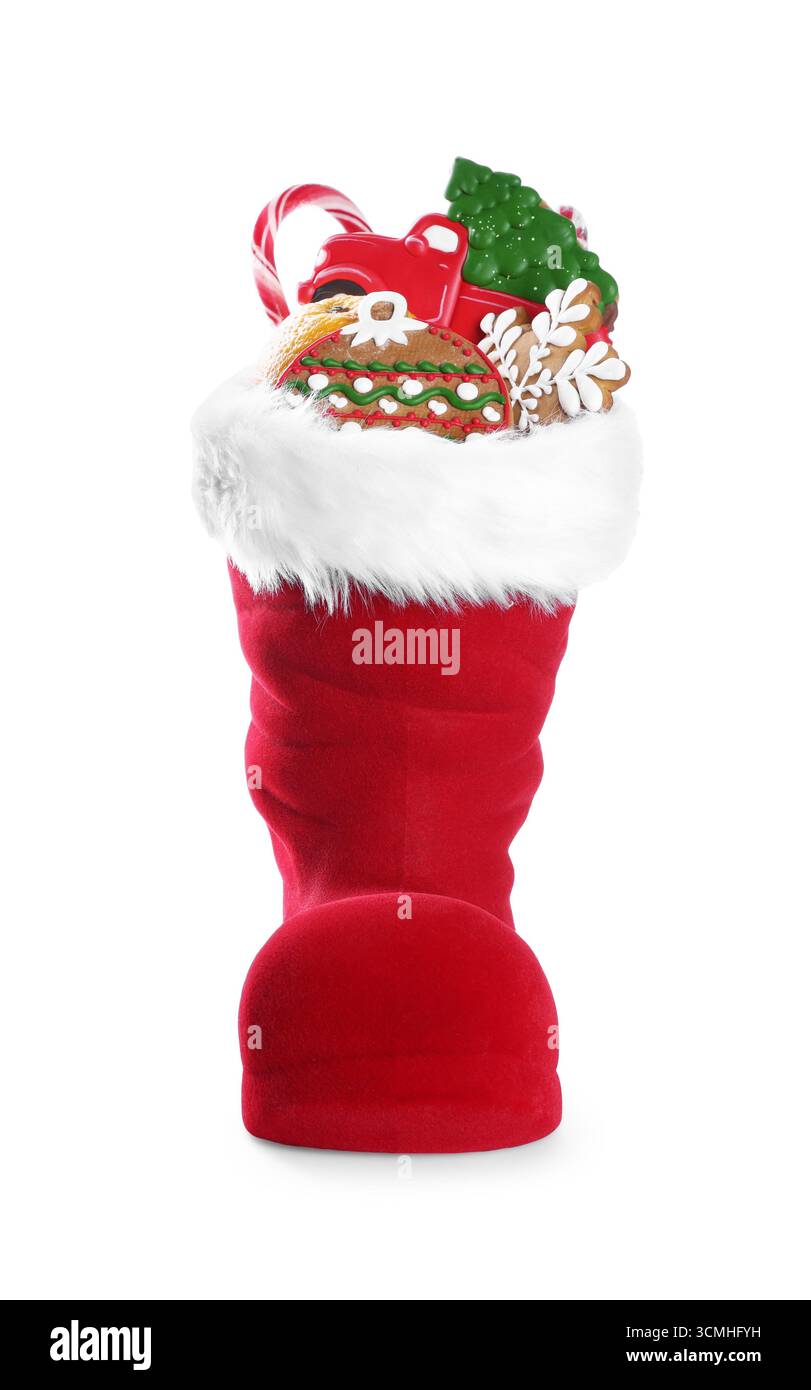 Saint nicholas day red boot hi-res stock photography and images - Alamy