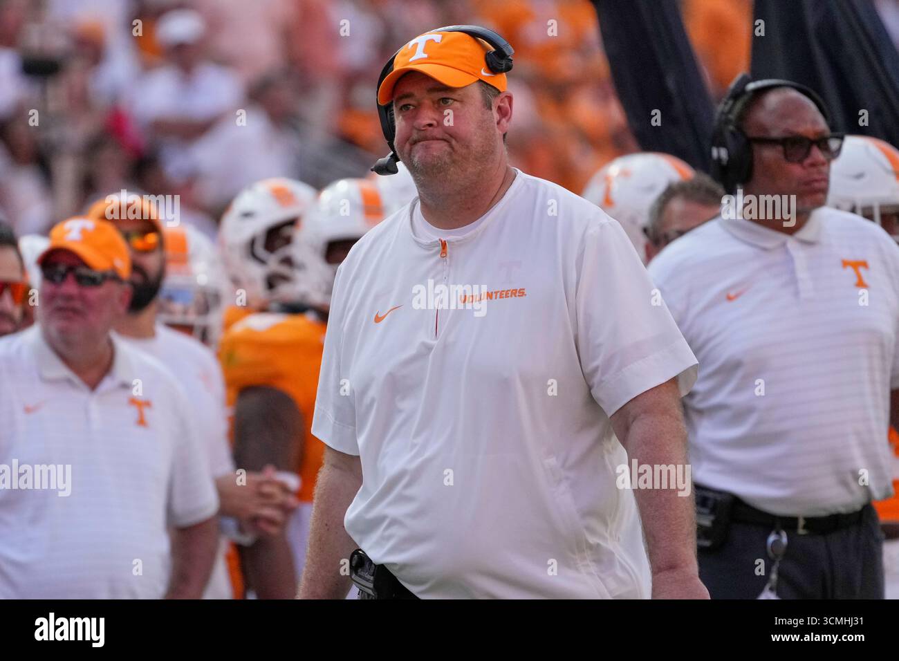 Tennessee head coach Josh Heupel during the first half of an NCAA ...