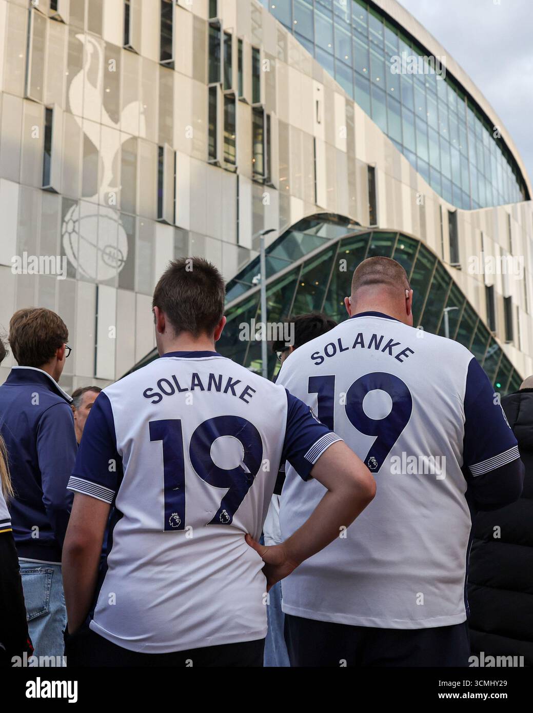Tottenham fans wearing Dominic Solanke of Tottenham Hotspur shirt ...