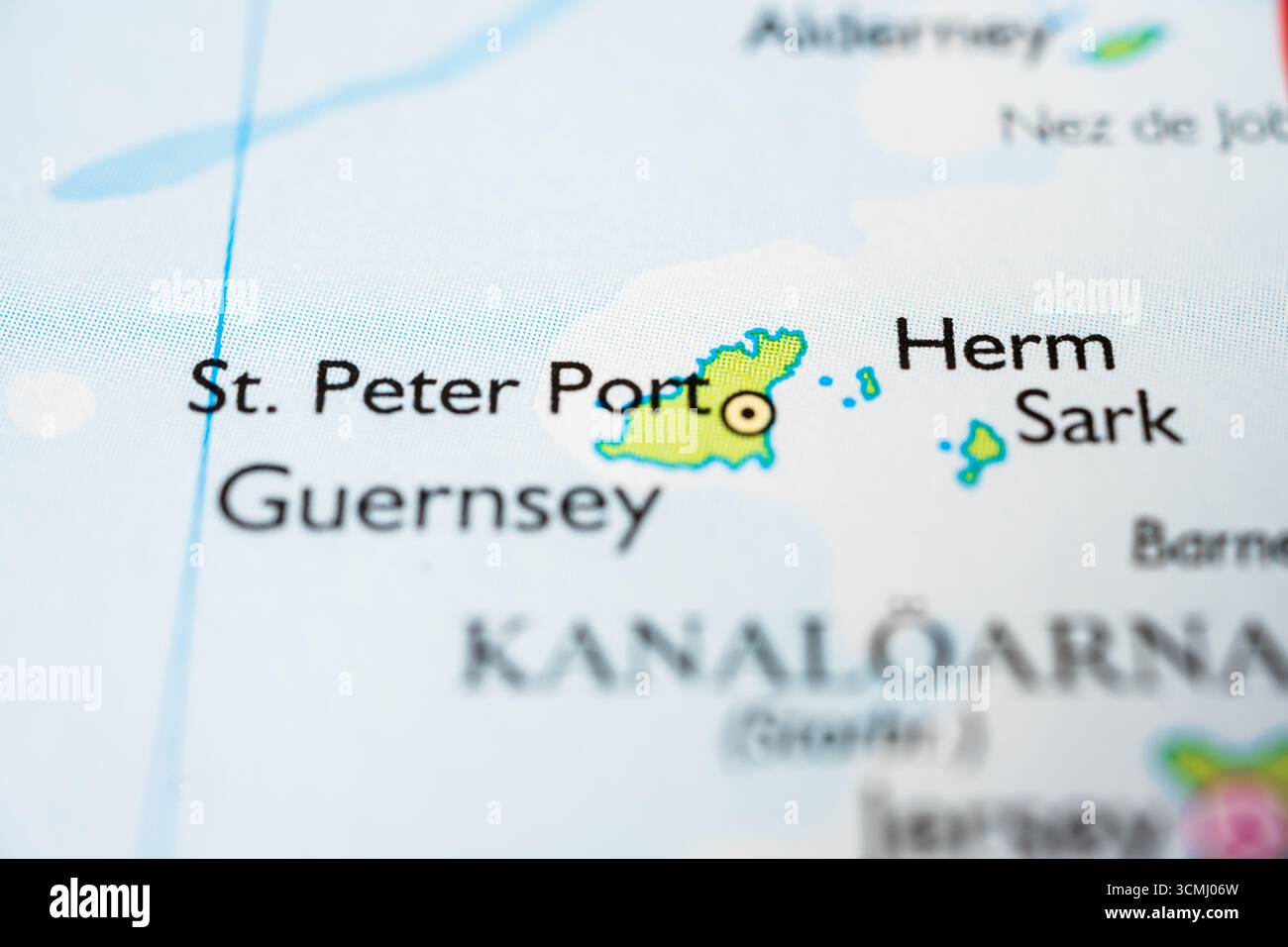 Island sark map hi-res stock photography and images - Alamy