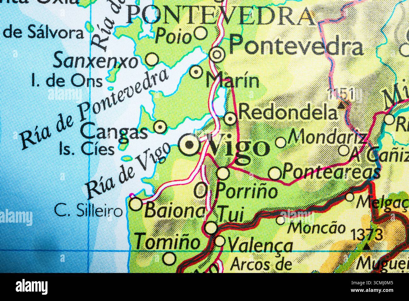Closeup map hi-res stock photography and images - Alamy