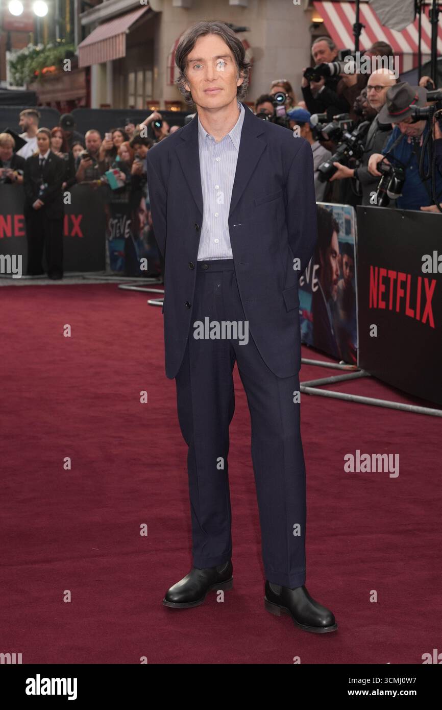 Cillian Murphy arrives for the UK premiere of Steve, at the Curzon ...