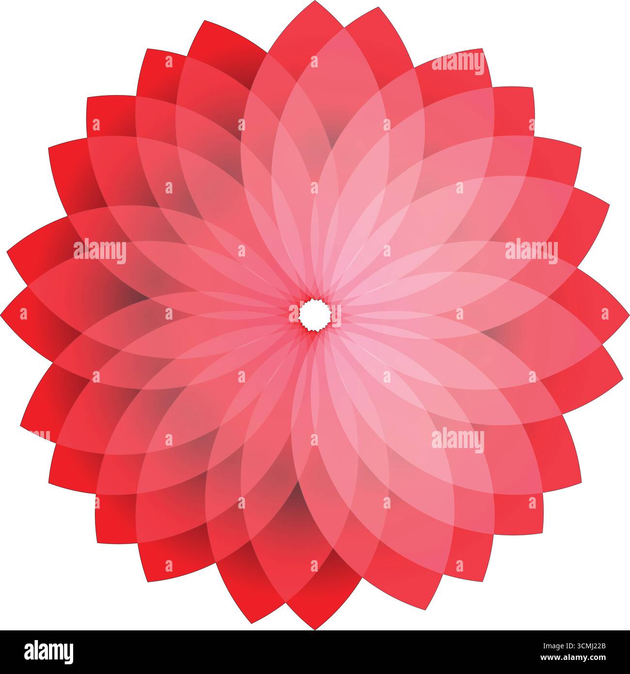 Vibrant pink red flower Stock Vector Images - Alamy