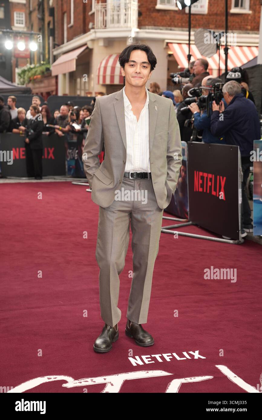 Tom Moya arrives for the UK premiere of Steve, at the Curzon Mayfair ...