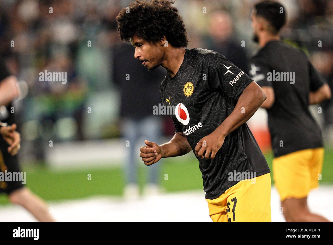 Dortmund's Karim Adeyemi during the Uefa Champions League soccer match ...