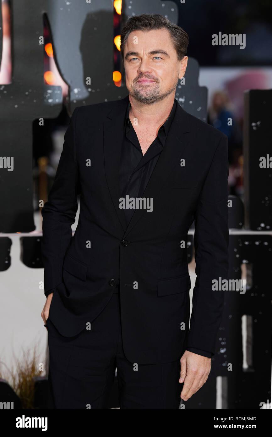 Leonardo DiCaprio poses for photographers upon arrival at the premiere ...