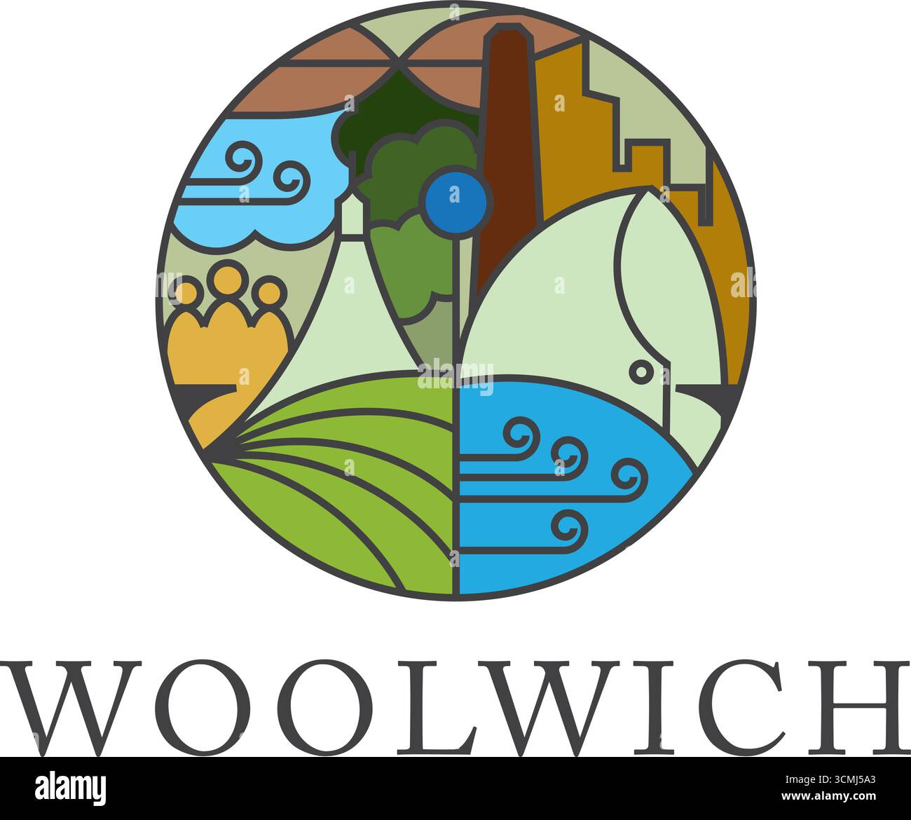 District emblem logo Cut Out Stock Images & Pictures - Alamy