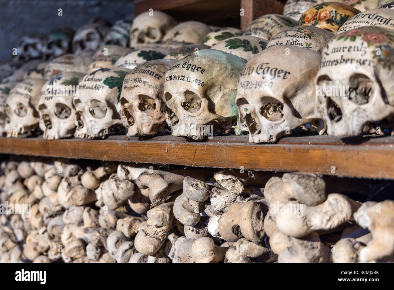 Hallstatt, Austria. 16th Sep, 2025. View of the ossuary in St. Michael ...