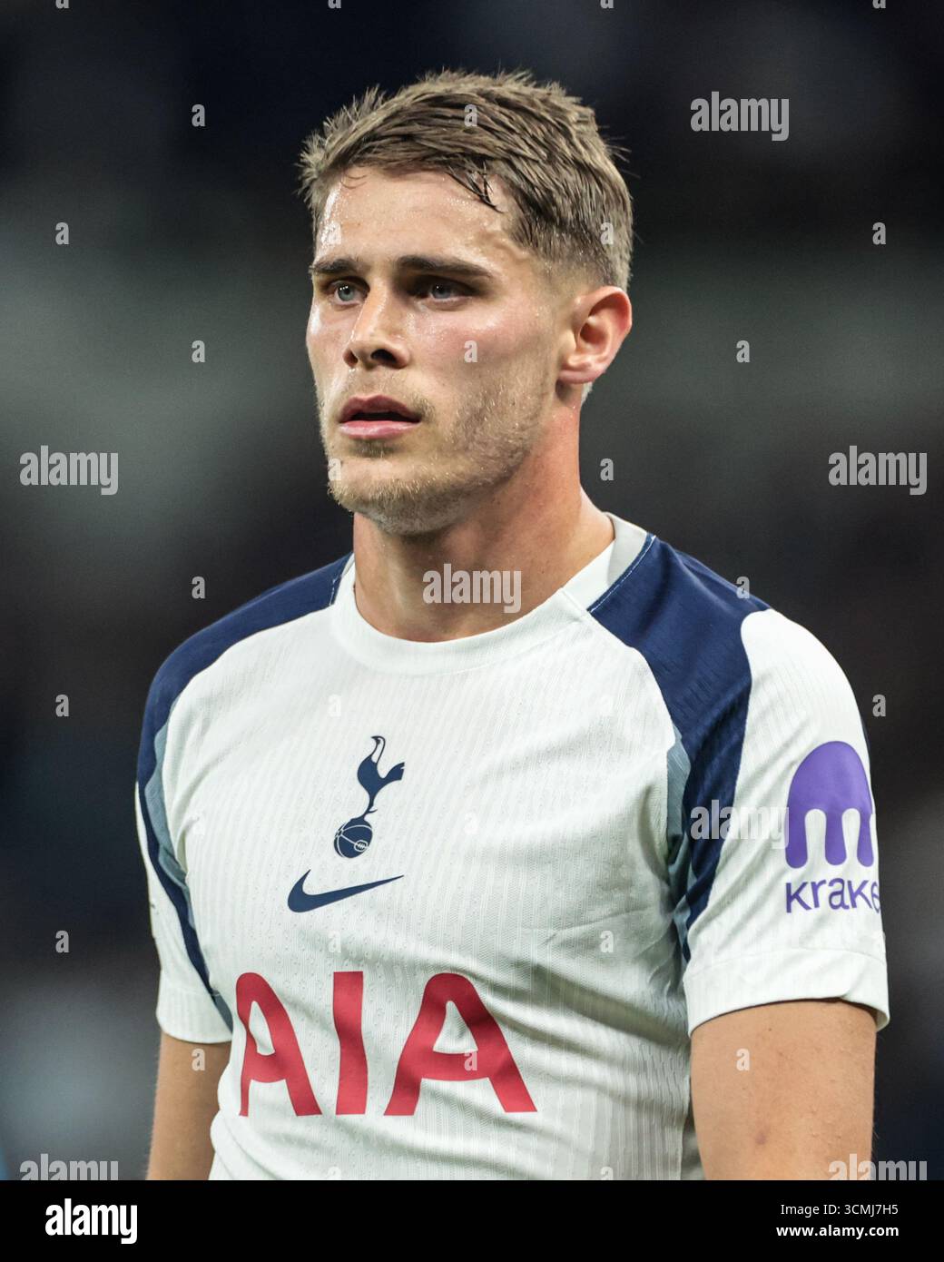 Micky van de Ven of Tottenham Hotspur during the UEFA Champions League match Tottenham Hotspur ...