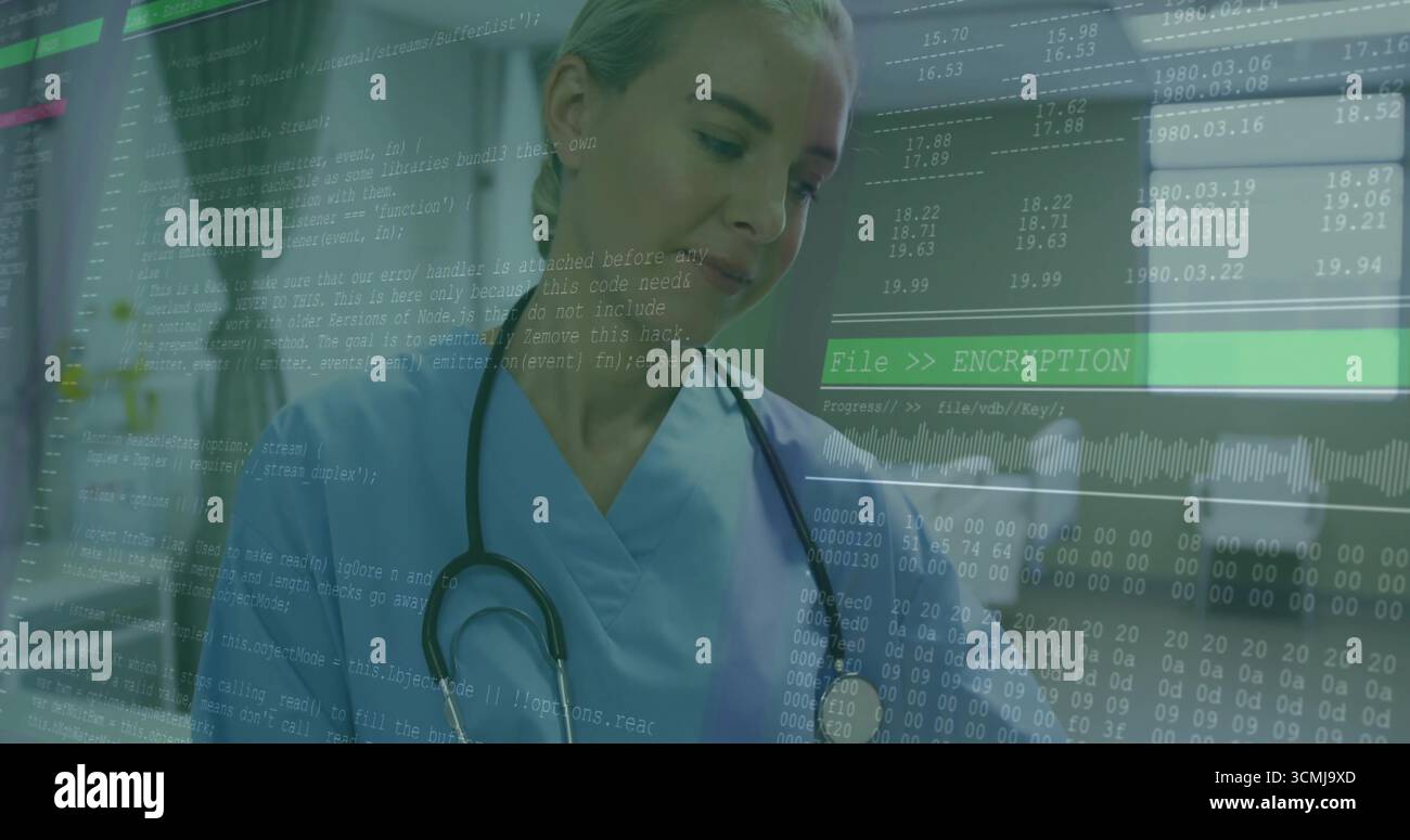Reviewing translucent code overlay hi-res stock photography and images ...